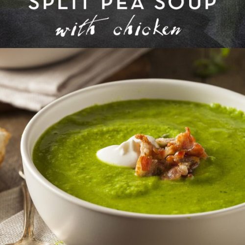 Can I use chicken stock instead of water in pea soup?