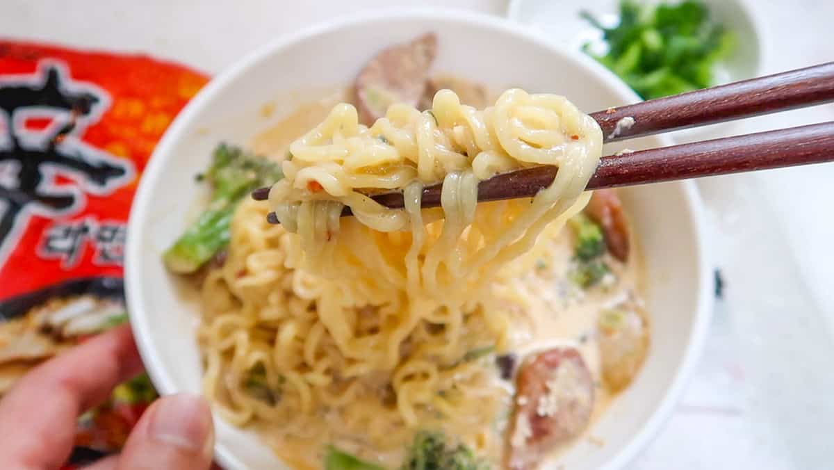 Can I use milk instead of water for ramen?