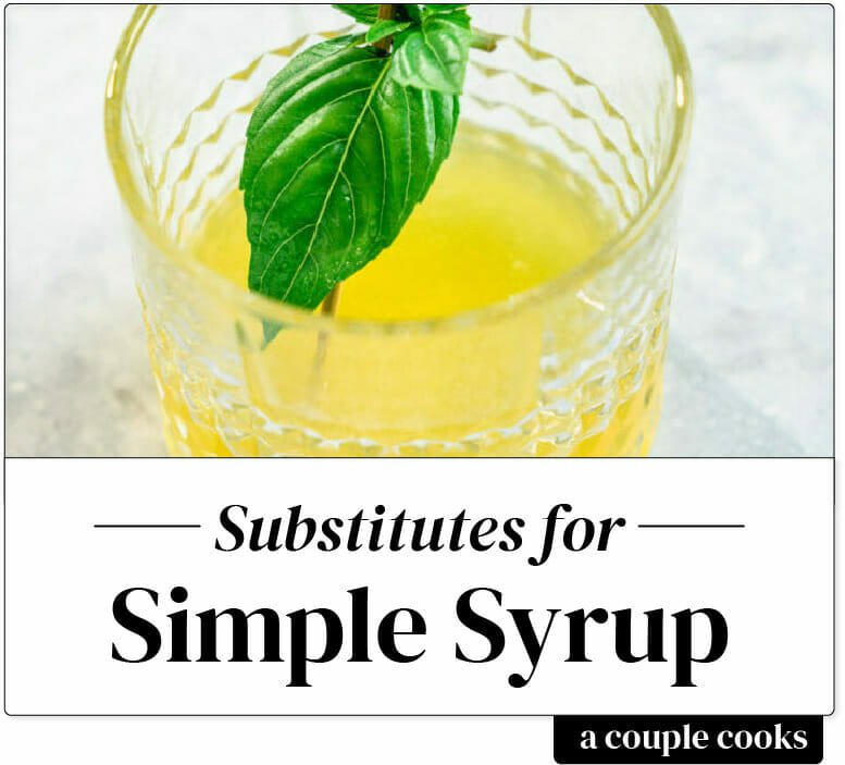 Can I use simple syrup instead of sugar?