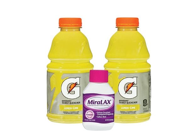 Can I use water instead of Gatorade for colonoscopy prep?