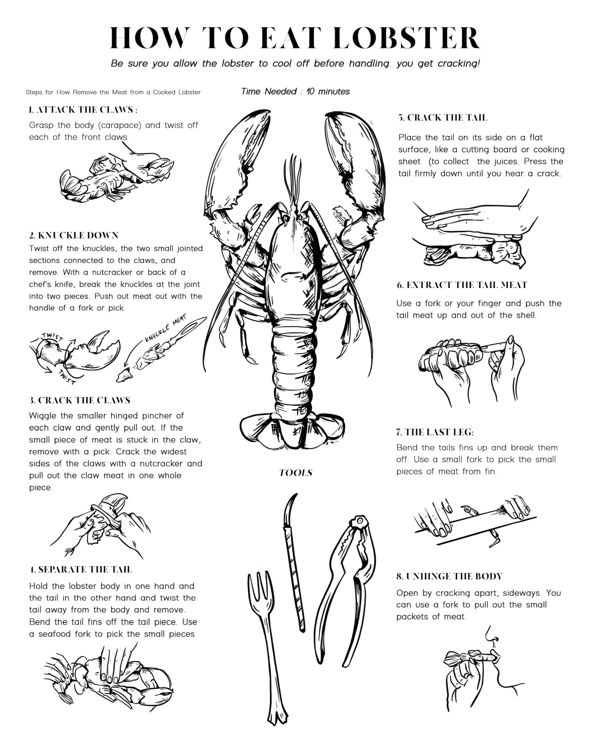 Can lobster legs be eaten?