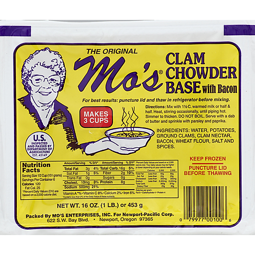 Can Mo's chowder base be frozen?