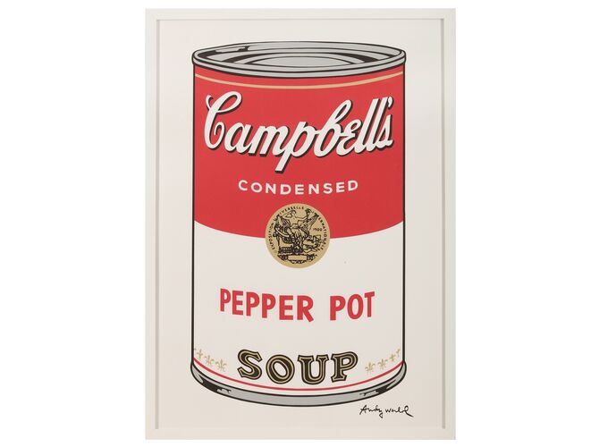 Can of soup painting worth?