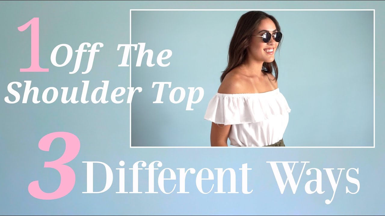 Can off shoulder tops be wear as normal tops?