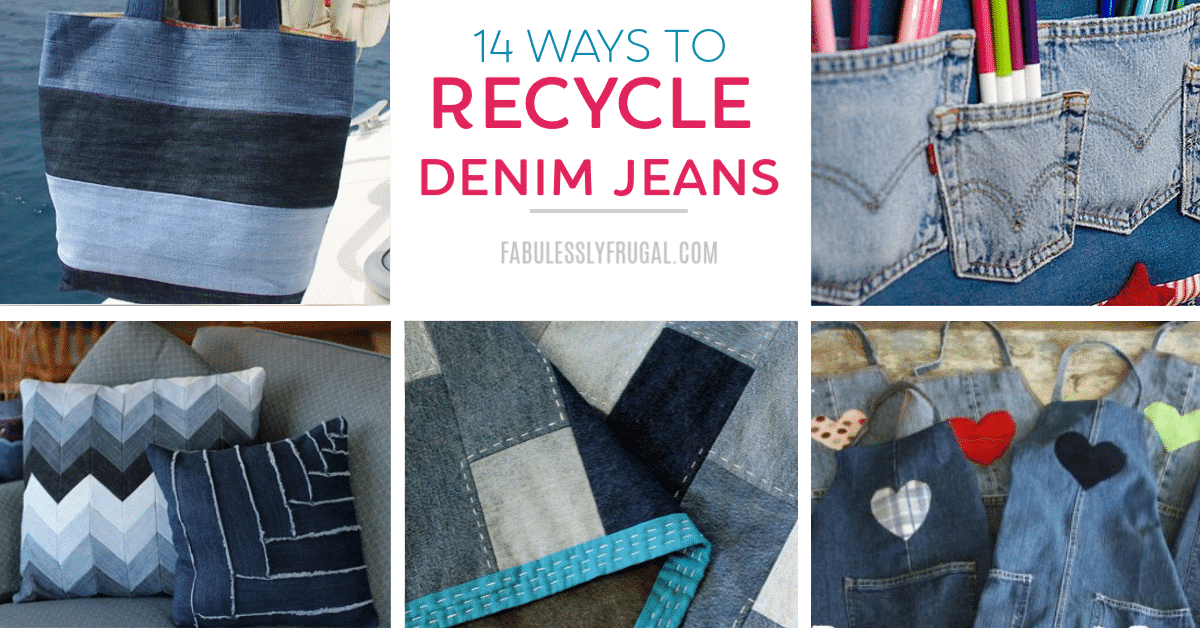 Can old jeans be recycled?