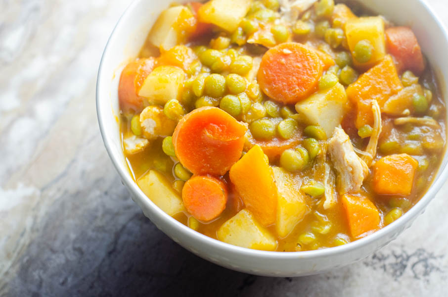 Can pumpkin go in peas soup?