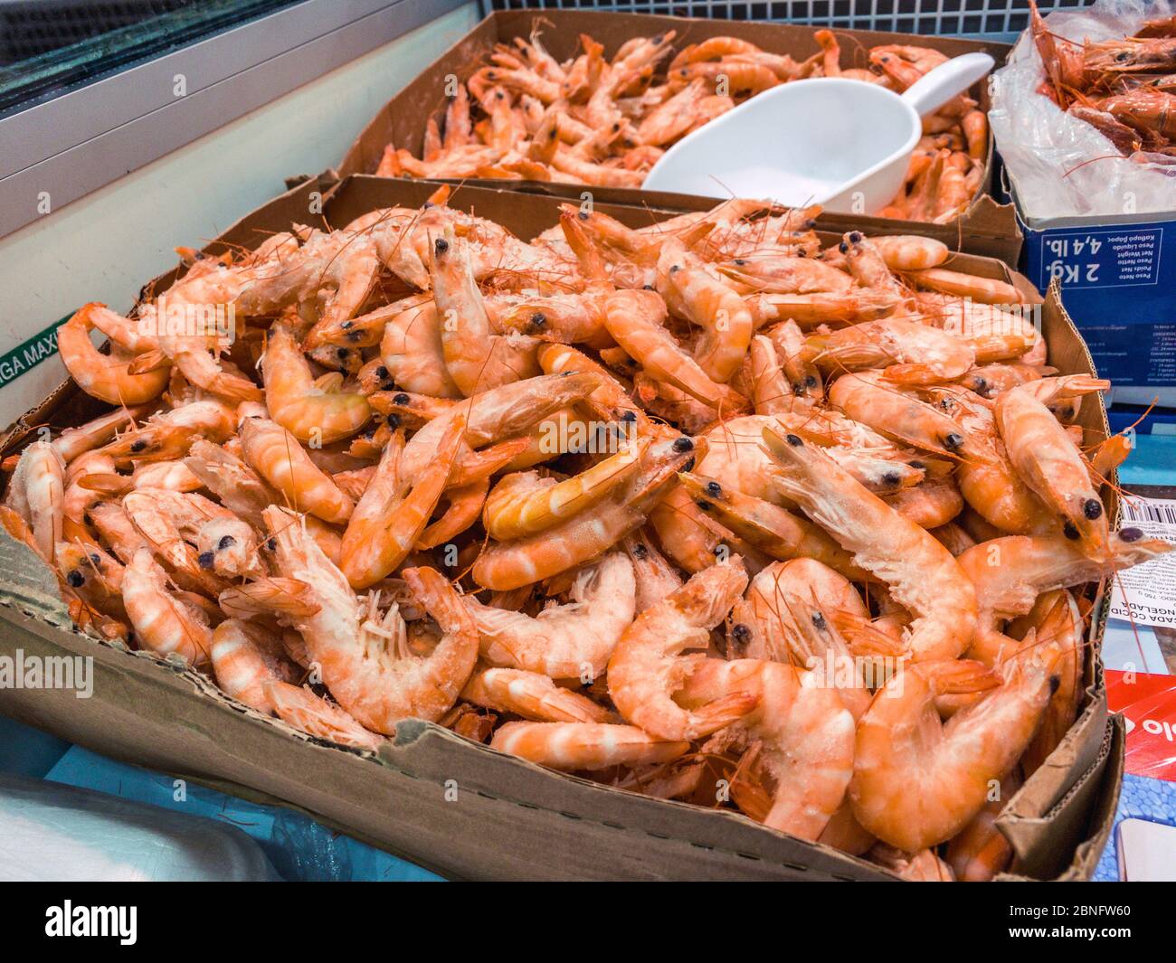 Can supermarket prawns be frozen?