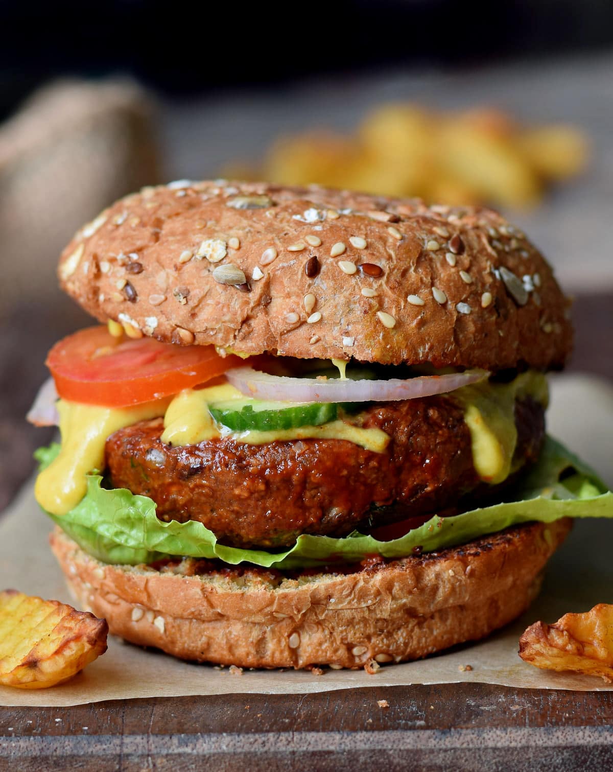 Can vegans have veggie burgers?