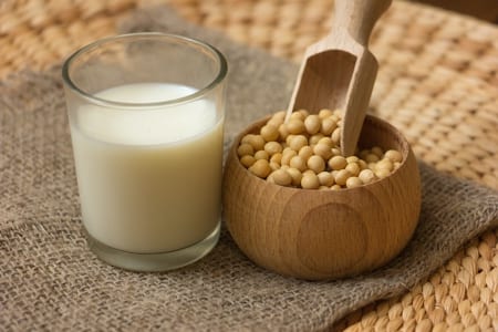 Can vegetarians eat soy milk?