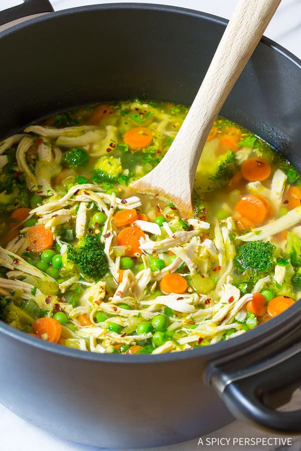 Can we eat chicken soup in diet?