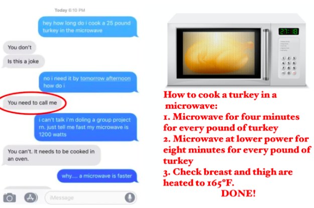 Can you actually microwave a turkey?