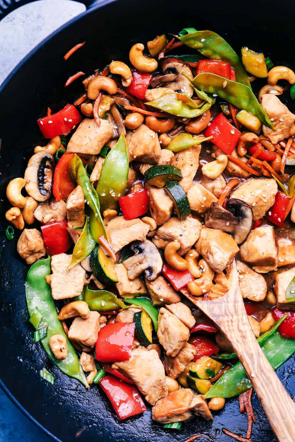 Can you add nuts to stir fry?