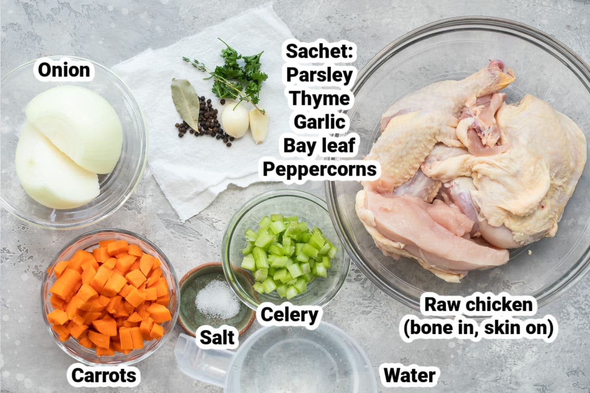 Can you add raw chicken to broth?