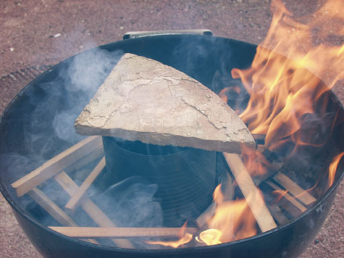 Can you bisque fire in a fire pit?