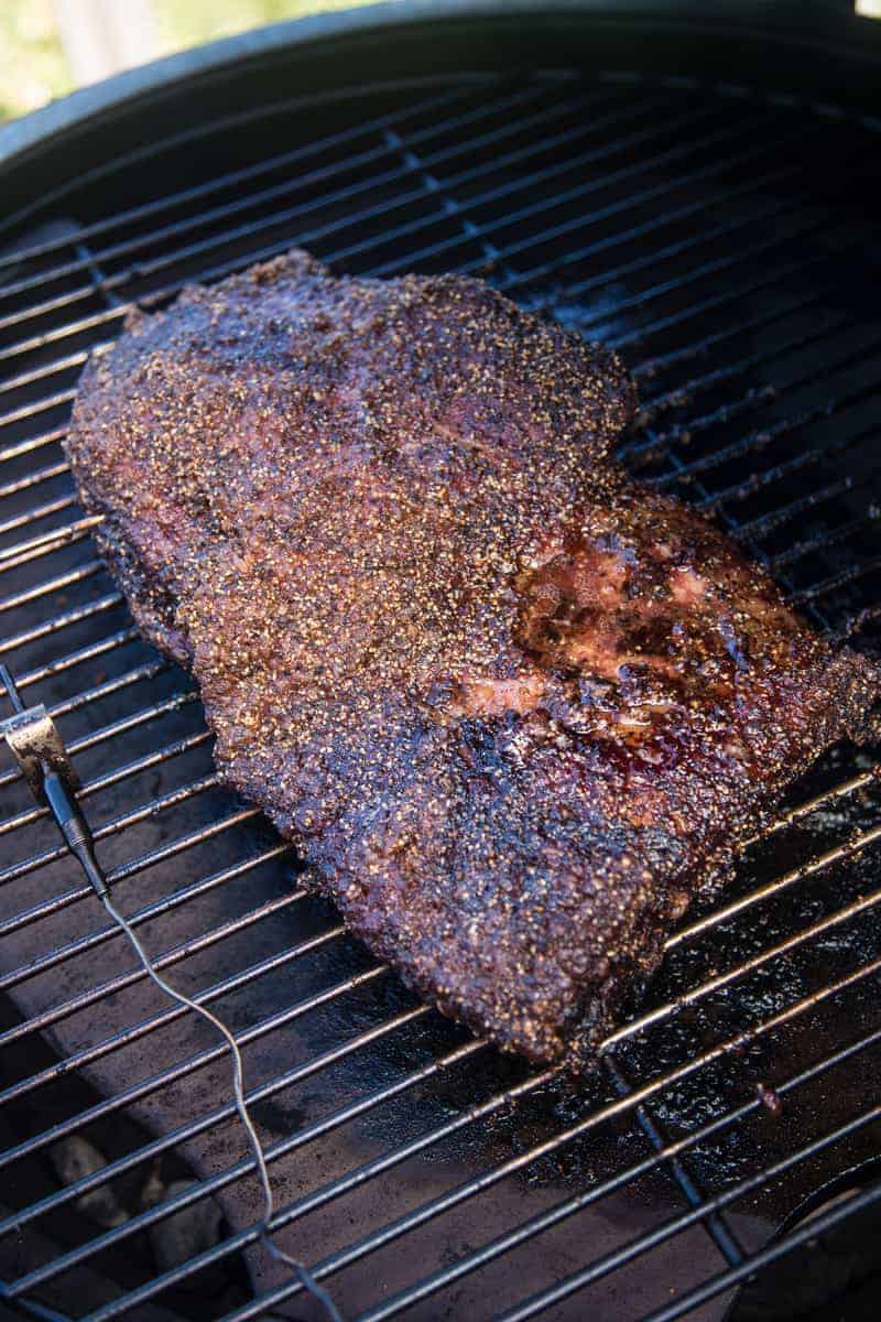 Can you boil a brisket before smoking it?