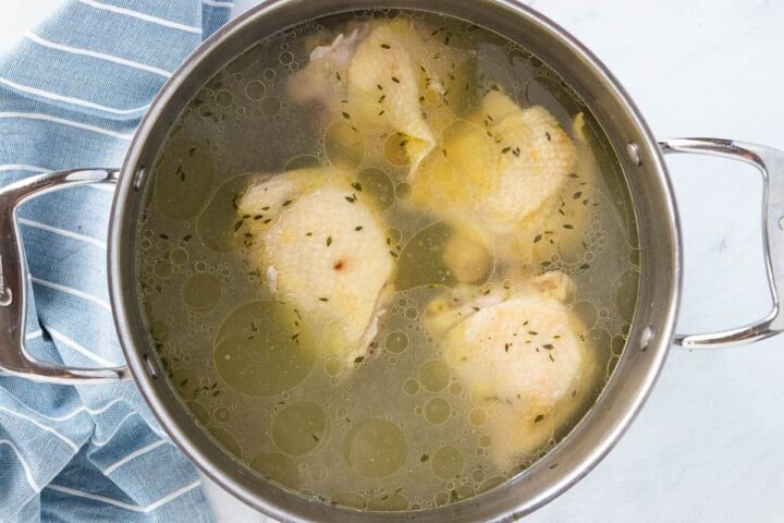 Can you boil chicken too long for soup?