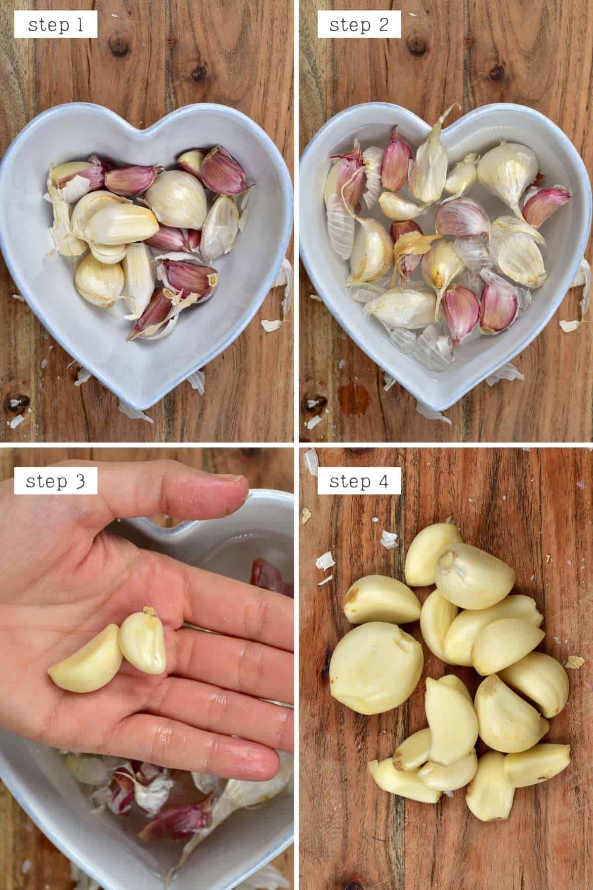 Can you boil garlic without peeling?