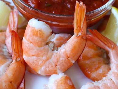 Can you boil shrimp with shell off?
