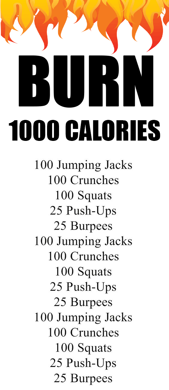 Can you burn 1000 calories in a workout?