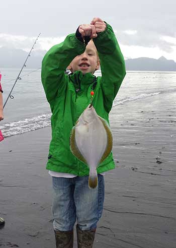 Can you catch halibut from the shore in Homer?