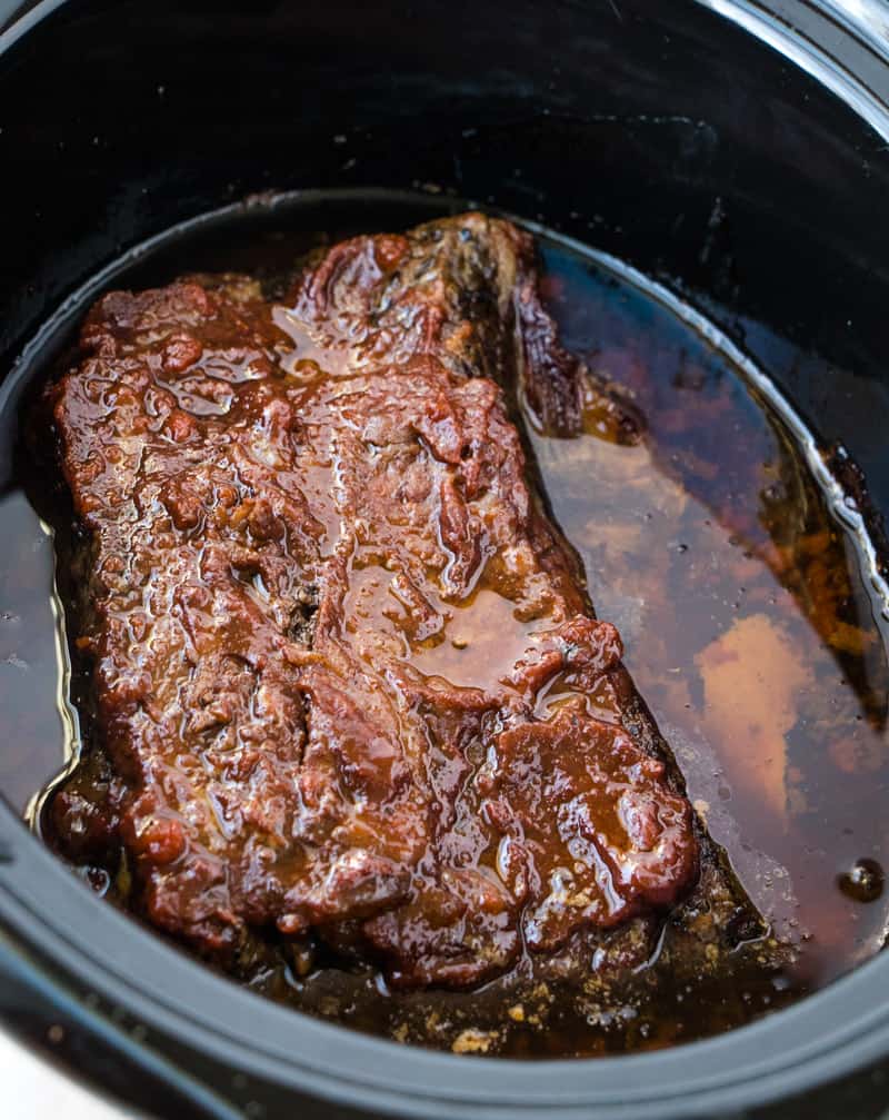 Can you cook beef in a crock pot with liquid smoke?