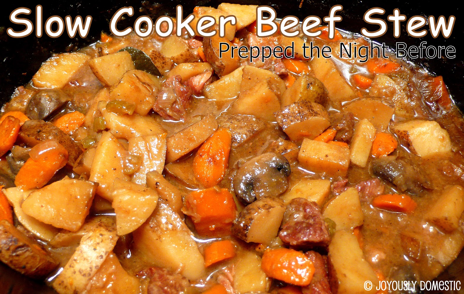Can you cook beef stew the night before?