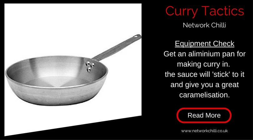 Can you cook curry in a stainless steel pan?