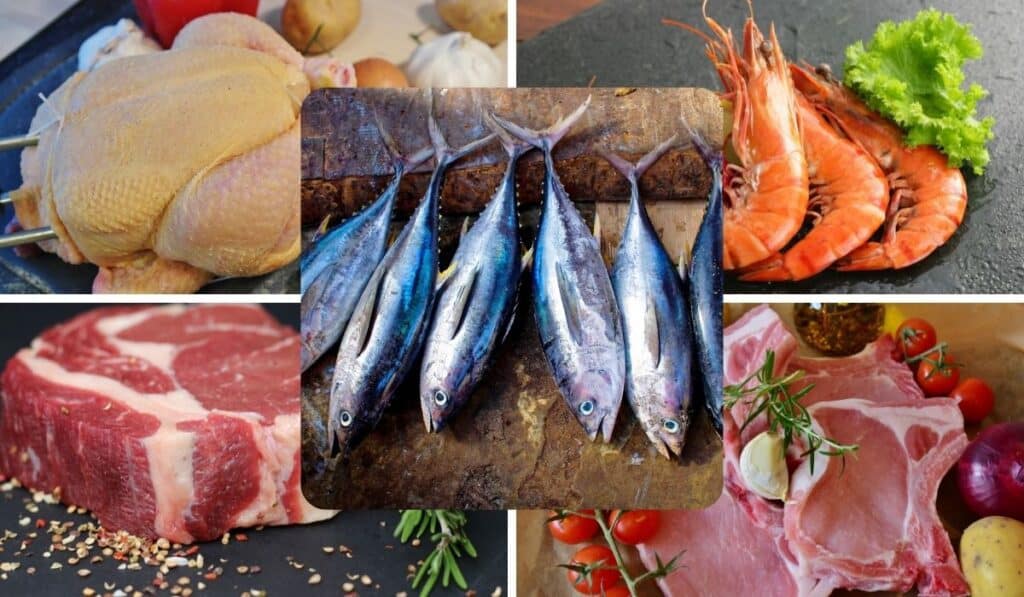 Can you cook fish and meat in the oven at the same time?