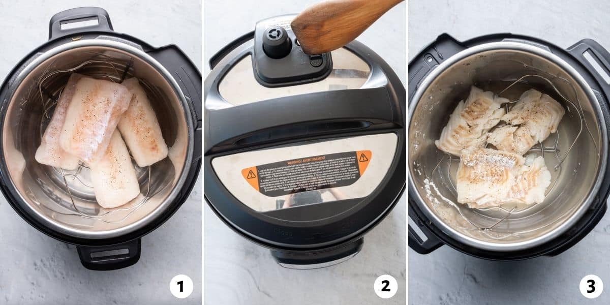 Can you cook fish from frozen in a pressure cooker?