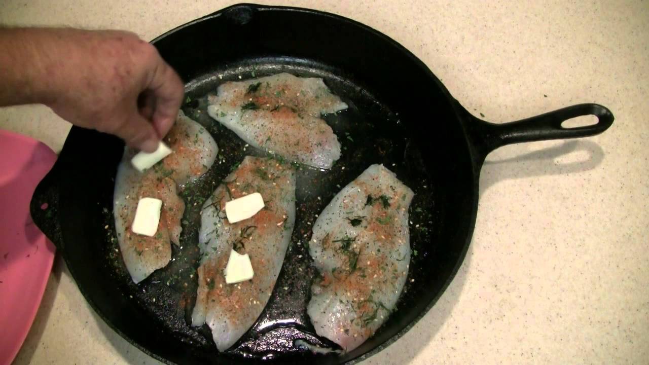 Can you cook fish on a cast iron skillet?