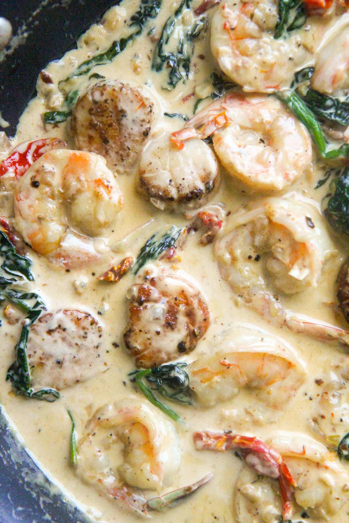 Can you cook frozen shrimp and scallops?