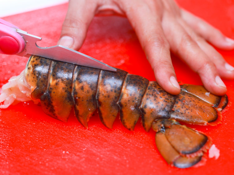 Can you cook fully defrosted lobster in the shell?
