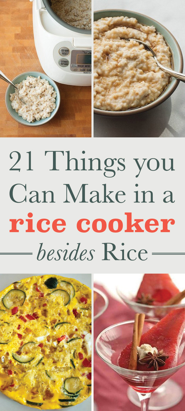 Can you cook other foods in a rice cooker?