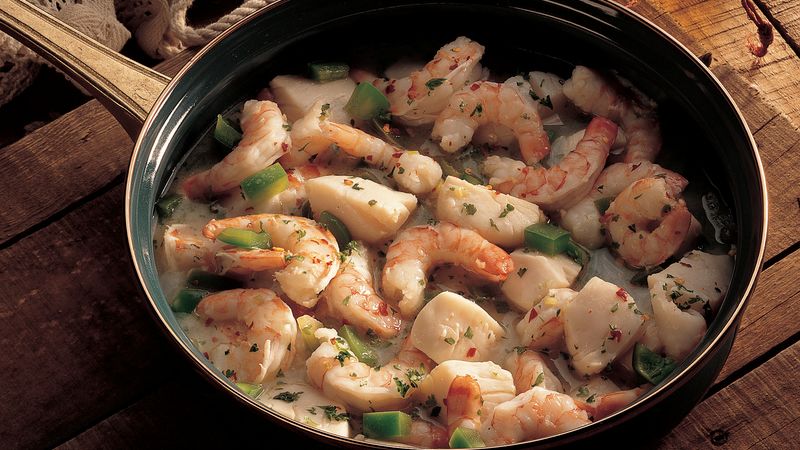 Can you cook prawns and scallops from frozen?