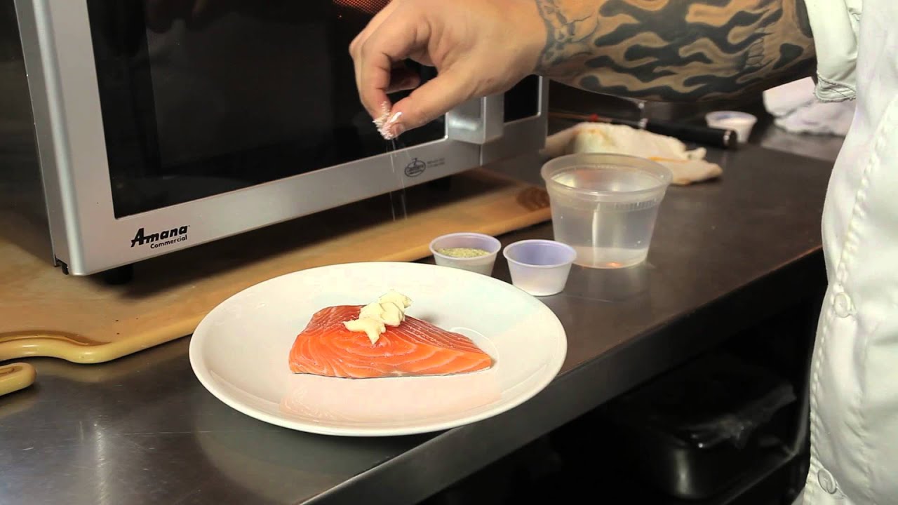Can you cook raw fish in a microwave?