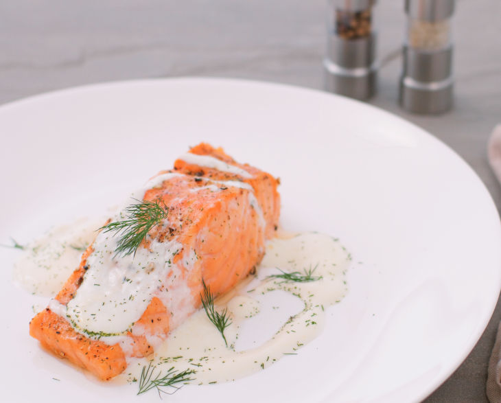 Can you cook salmon from frozen in the microwave?