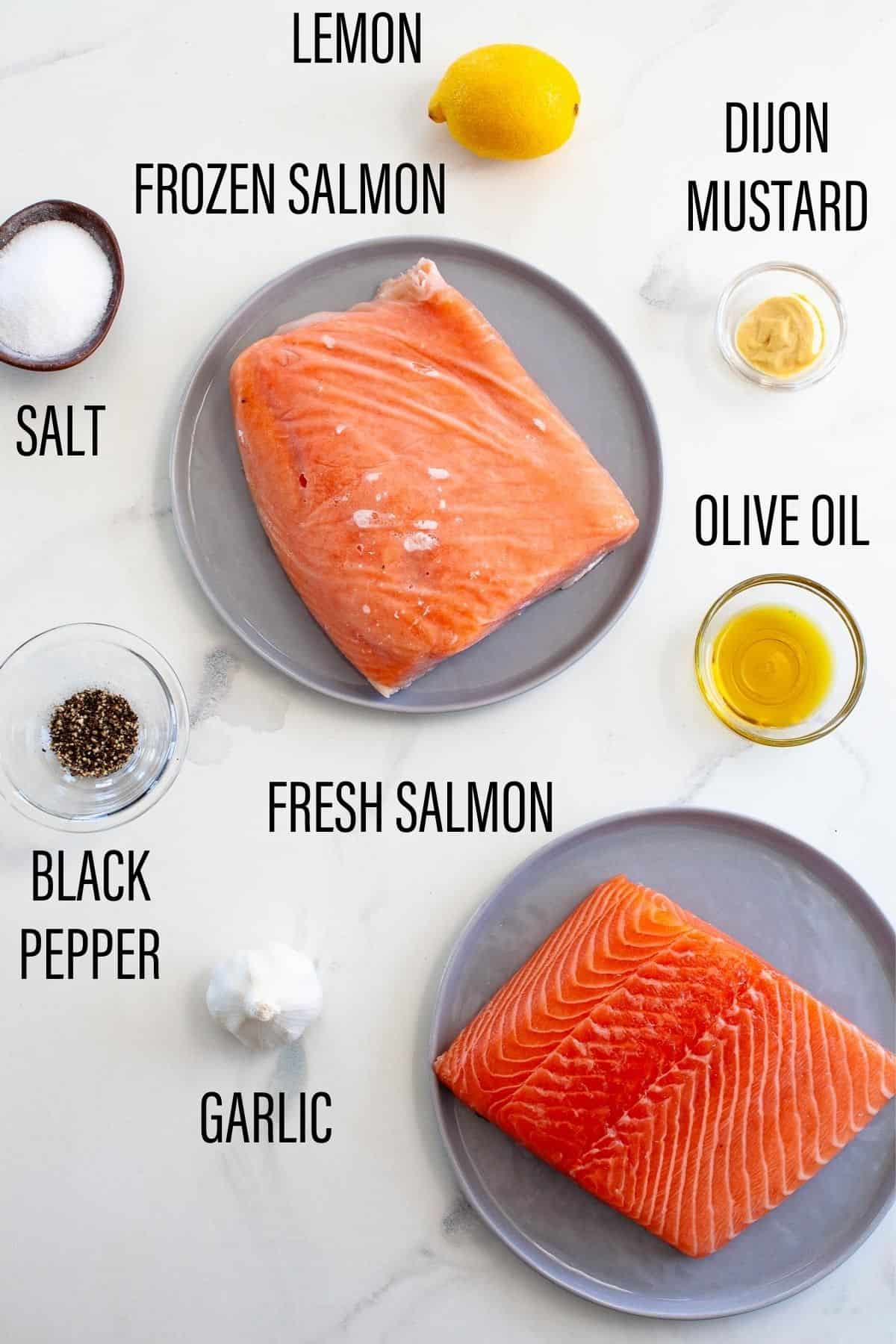 Can you cook salmon if not fully defrosted?
