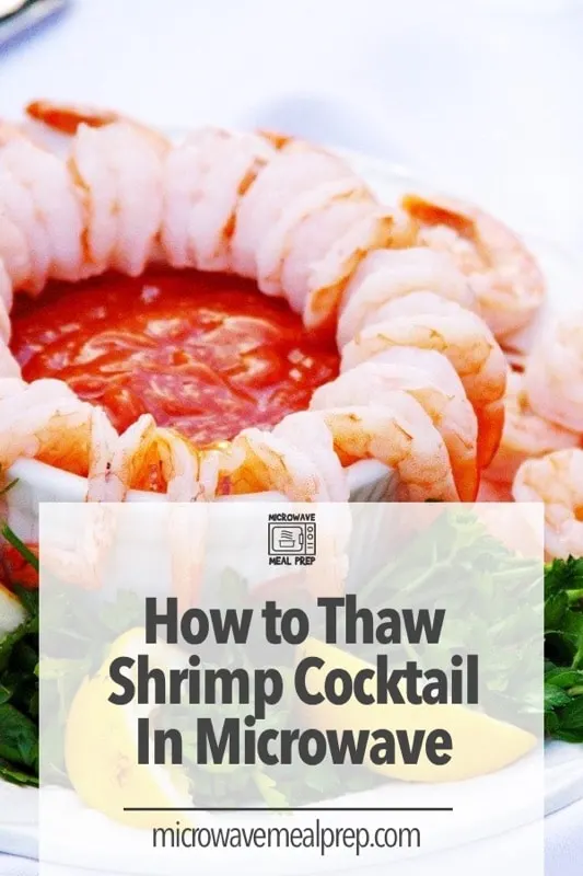 Can you defrost a shrimp ring in the microwave?