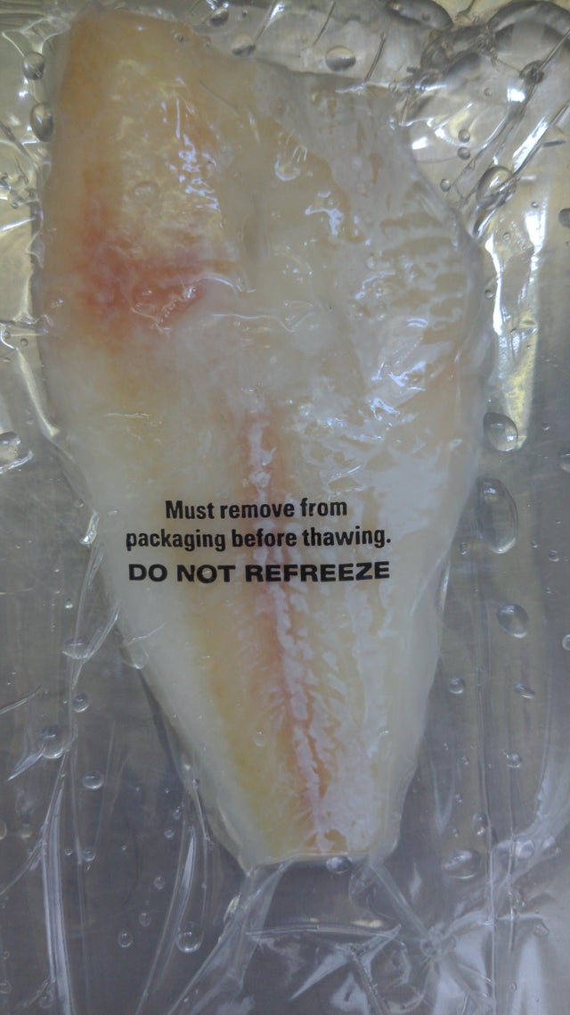 Can you defrost in plastic packaging?