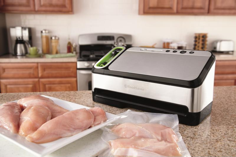 Can you defrost meat in a FoodSaver bag in the microwave?