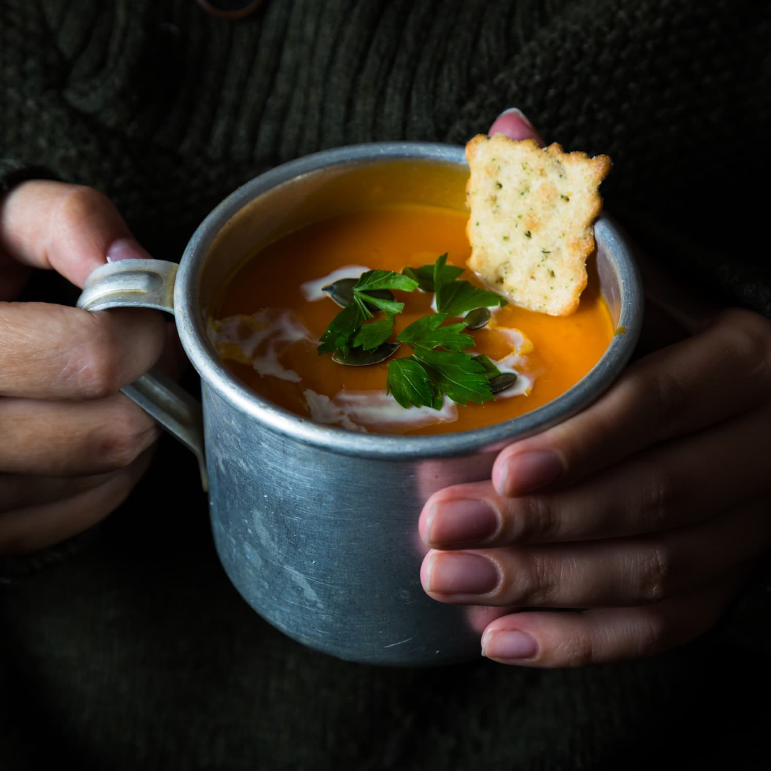 Can you drink soup from a cup?