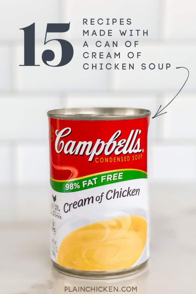 Can you eat cream of chicken as soup?