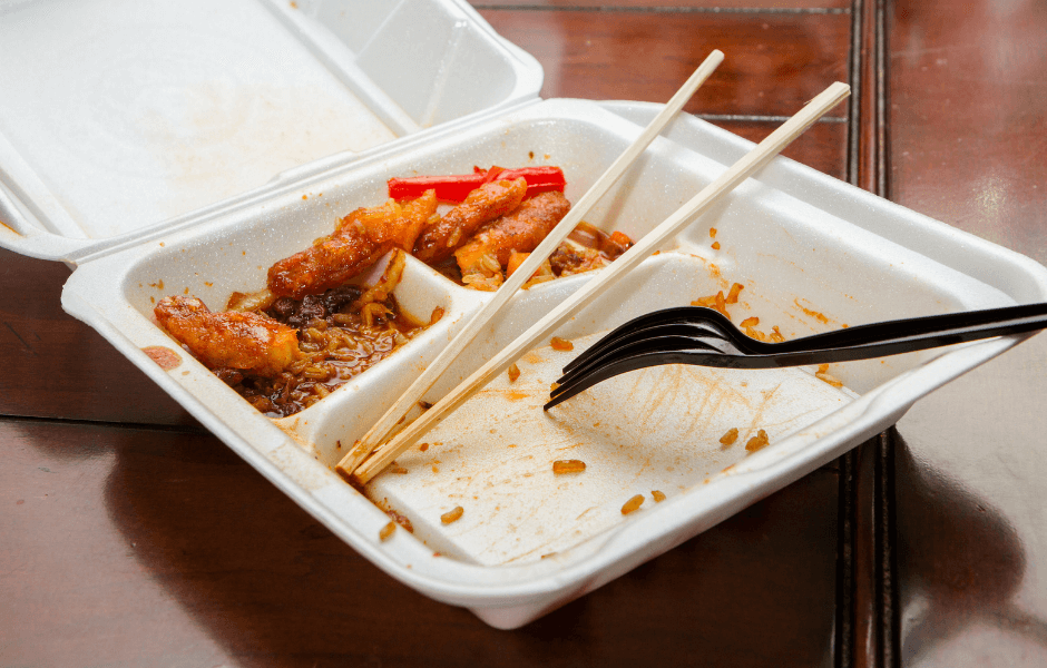 Can you eat left over takeaway?