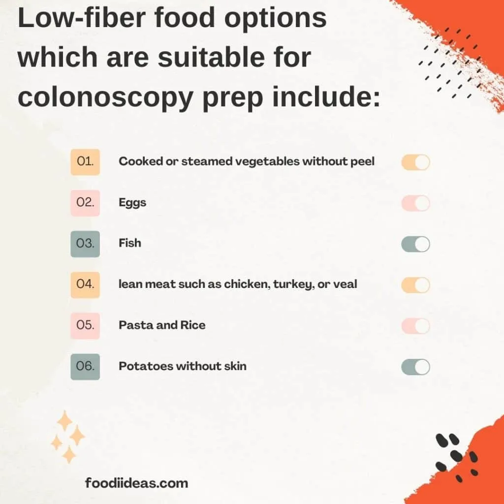 Can you eat meat the day before a colonoscopy?