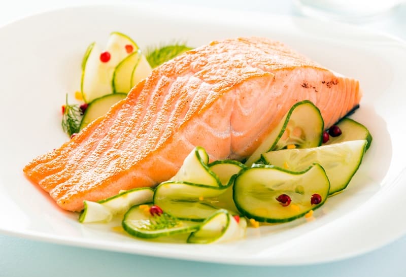 Can you eat slightly pink salmon?