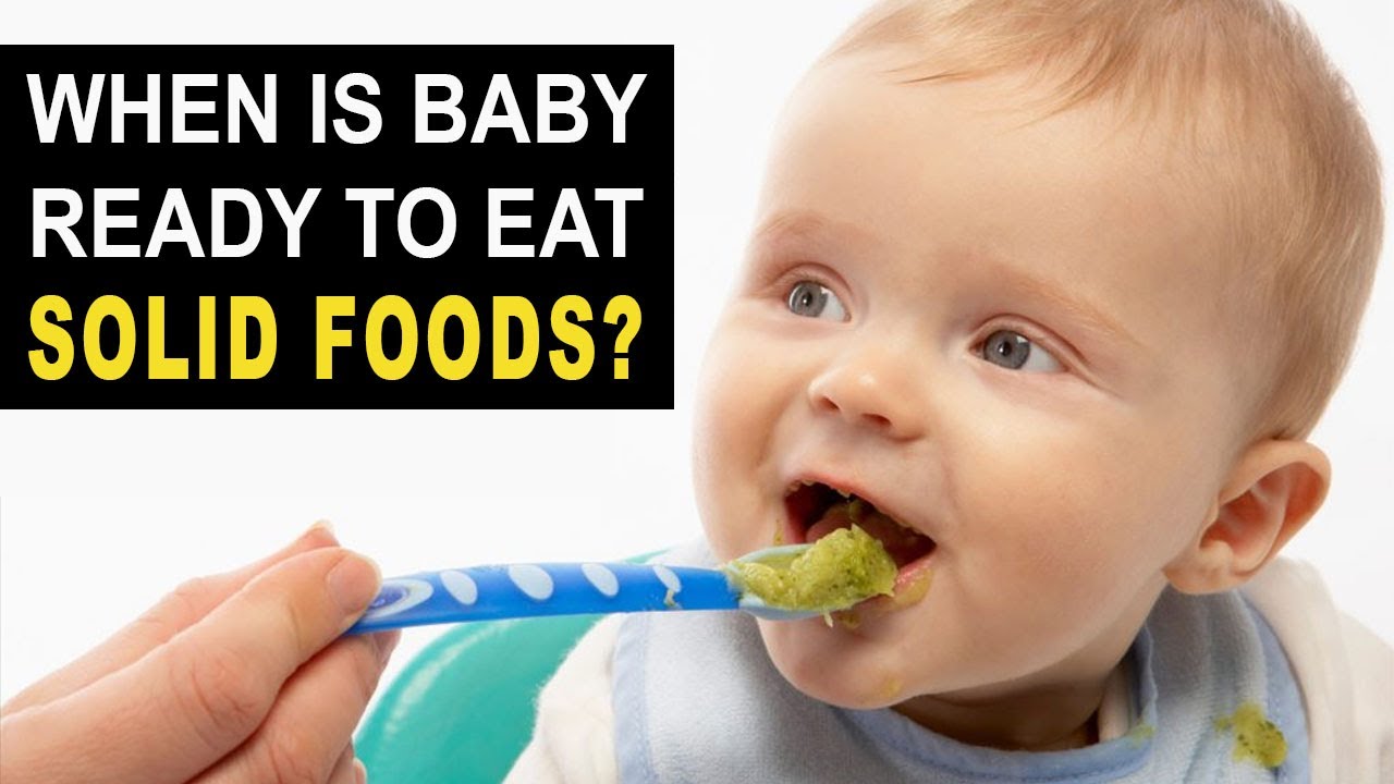 Can you eat solid foods before you are ready to eat?