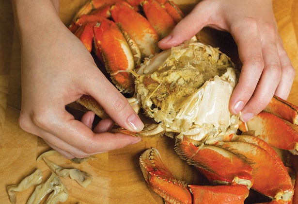 Can you eat the shell of a Dungeness crab?