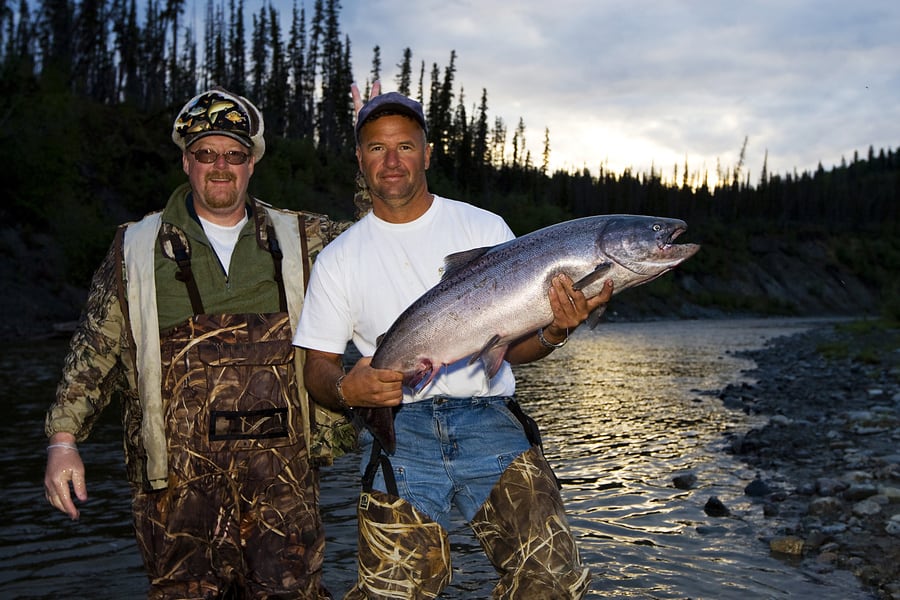 Can you fish for salmon at night in Washington State?
