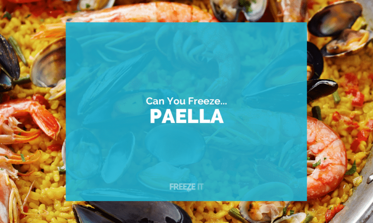 Can you freeze a seafood paella?