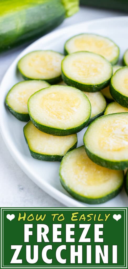 Can you freeze a whole uncooked zucchini?